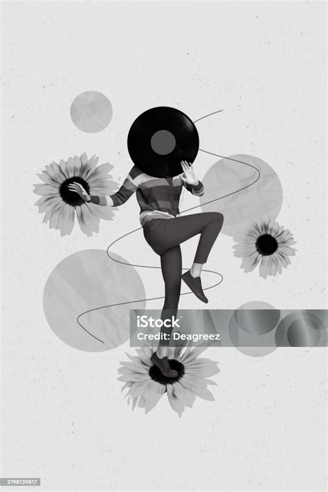 크리 에이 티브 사진 3d 콜라주 아트 워크 포스터 엽서 미친 사람의 엽서는 재미있는 냉기 분위기를 즐기며 그림 배경에 고립 된 여름 파티를 즐깁니다 0명에 대한 스톡 사진