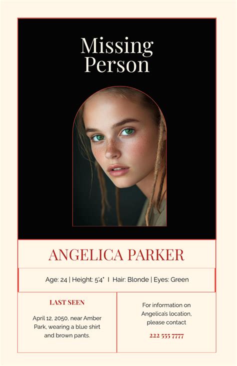 Free Clear Missing Poster Template To Edit Online Free Clear Missing Poster Template To Edit Online