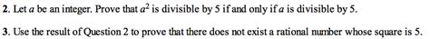 Solved Let A Be An Integer Prove That A2 Is Divisible By 5