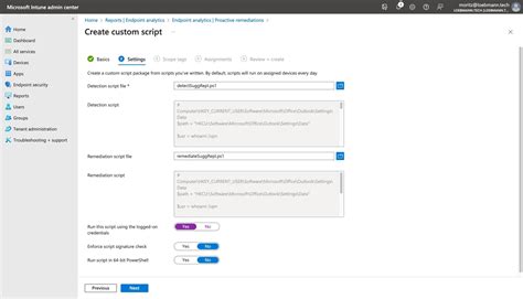 disabling suggested replies in outlook win32 with proactive remediations