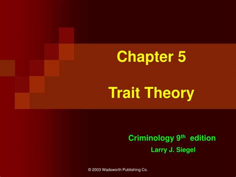 ppt chapter 5 trait theory powerpoint presentation free download