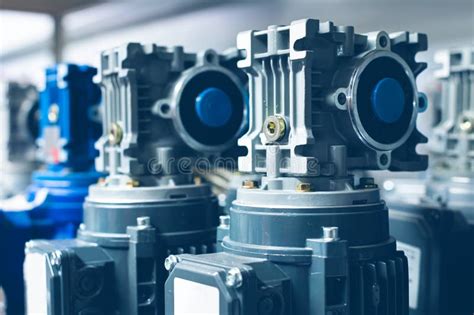 Pneumatic Control Board In Production Distributor Of Pneumatic Control Lines Stock Image