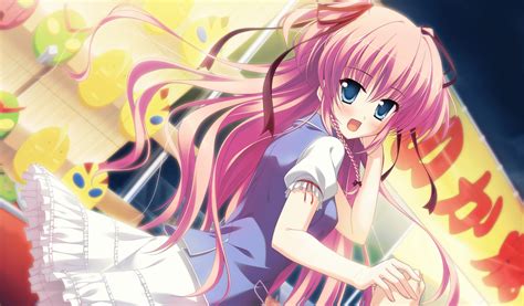 Game Cg Long Hair Pink Hair Princess Evangile Rousenin Rise Skirt