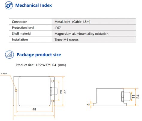 Bwl S Dual Axis Modbus Inclinometer Tiltmeter Rs Rs Ttl Optional