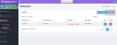 Add A Node Analytics Wifi Support