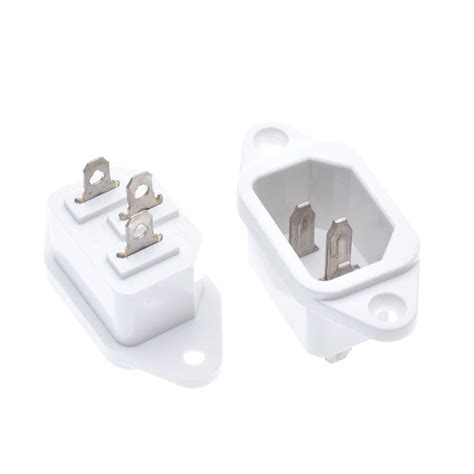 10pcs Iec320 C14 Male 3pin Chassis Panel Mount Pow Vicedeal