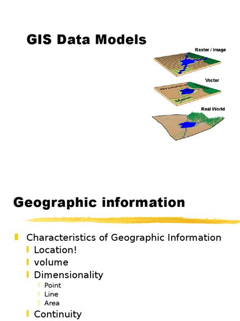gis data models ppt geographic information system pixel