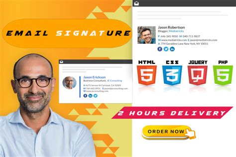 do email signature html clickable html email signature by