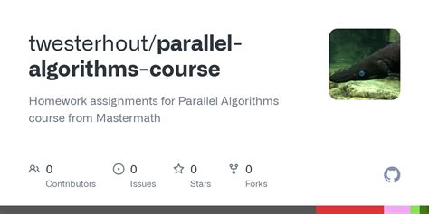 github twesterhout parallel algorithms course homework assignments
