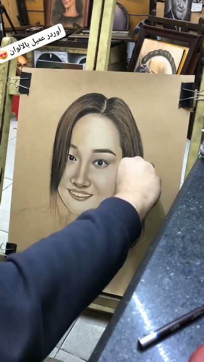 رسم بنوته بالالوان😍 Youtube