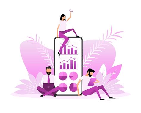 premium vector data analysis concept people 3d vector icon financial