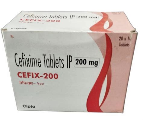 Cefix 200mg Tablet At ₹ 650box Pharmaceutical Tablets In Raigad Id