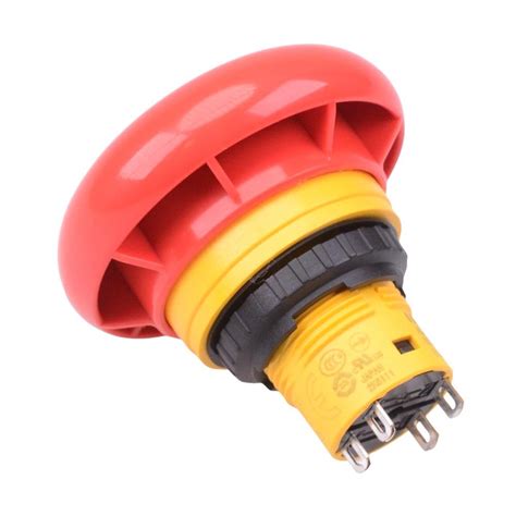 Ab6e 4bv02prh Unibody 16mm Emergency Stop Switch 40mm Mushroom 2nc
