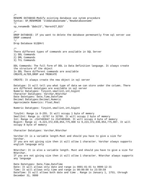 Sql Serverscript2 Pdf