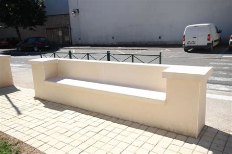 Banc Pour Mur De 50 Aspect Lisse Pierre Alentourfr