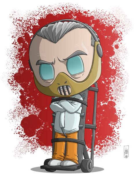 Hannibal Lecter Chibi Wall Art