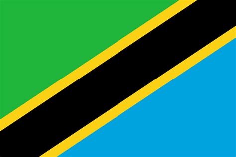 Tanzania Flag Color Codes