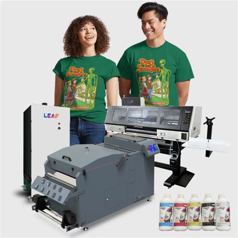 Leaf Impresora Garment Textile Dtf Printer Machine With Shaking Powder Digital 60cm Roll To Roll
