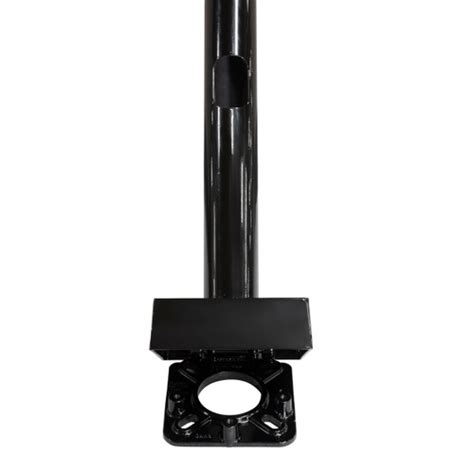 Round Hinged Base Aluminum Light Pole 10 Ft 4 In 125 In