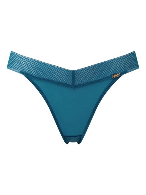 Glossies Tanga Thong Teal Gossard®