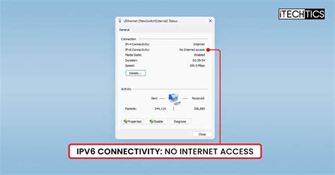 how to fix ipv6 no network internet access