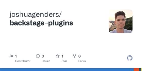 Github Joshuagendersbackstage Plugins