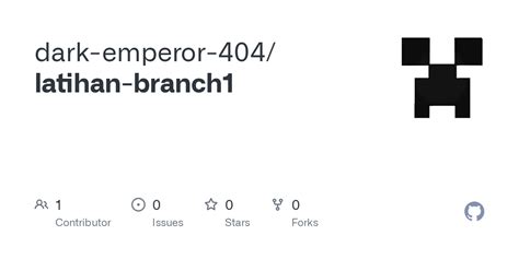 Github Dark Emperor 404latihan Branch1