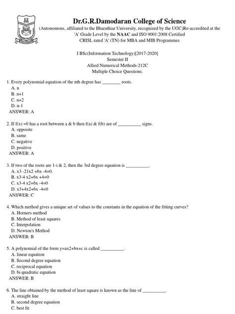 Numerical Methods Pdf Ordinary Differential Equation Numerical Analysis