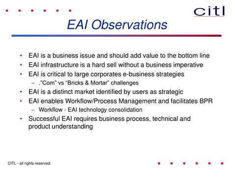 Ppt Enterprise Application Integration Cssa Eai Forum 4th February 2000 Ed Wrazen Citl