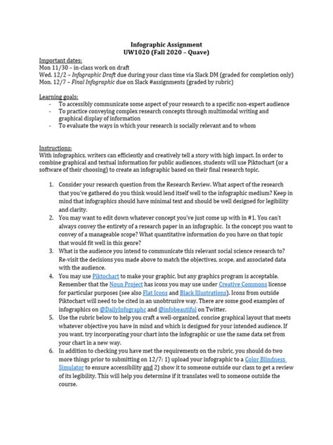 Infographic Assignment Pdf Infographics Icon Computing