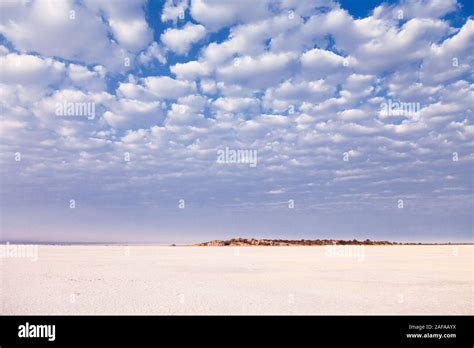 Scale Clouds And Kubu Island White Salt Pan Sowa Pan Sua Pan