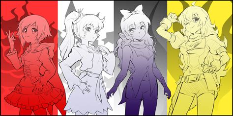 Ruby Rose Weiss Schnee Yang Xiao Long And Blake Belladonna Rwby Drawn By Iesupa Danbooru