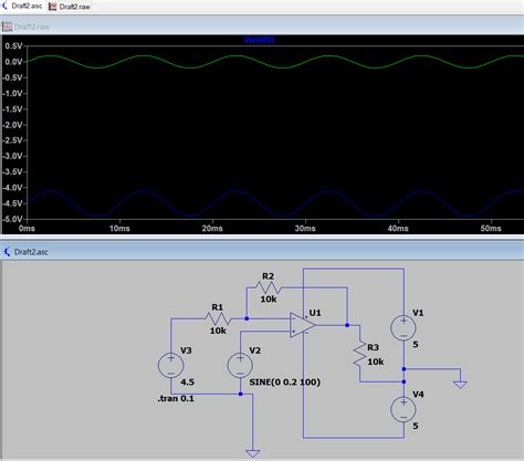 Biasing Why Doesn T This Non Inverting Amplifier Work With A Biased Signal In A Real Circuit