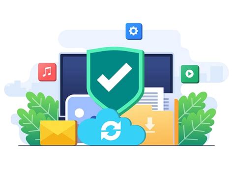 Cloud Computing And Database Service Premium AI Generated Vector