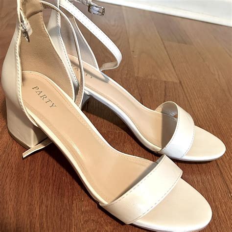 Cute White Heels Perfect For A Formal Outing Depop