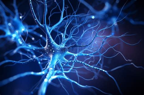 Neuron Cells Neural Network Under Microscope Neuro Research Science Brain Signal Information