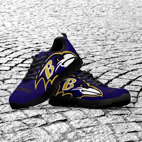 Baltimore Ravens Fan Custom Unofficial Running Black Shoes Sneakers