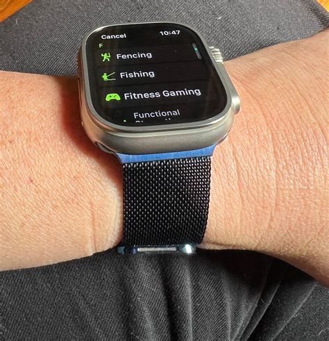 workout missing option r applewatch