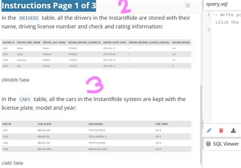 Solved Instructions Page Of III Query Sql Write Chegg Com