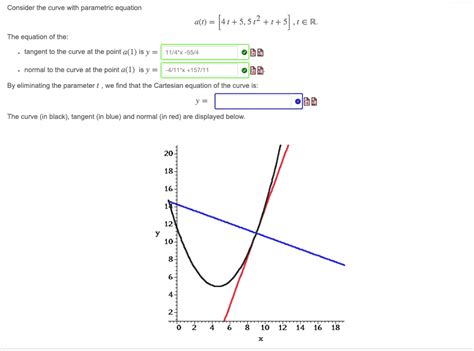 solved consider the curve with parametric equation a t [41 5 512 t
