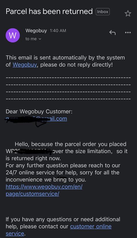 Parcel Over Size Limitation Rwegobuyofficial