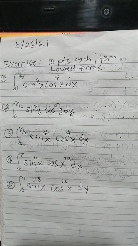 Solved Integral Calculus Use Wallis Formula And Show Step By Step