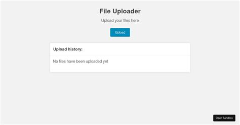 Filestack App Codesandbox