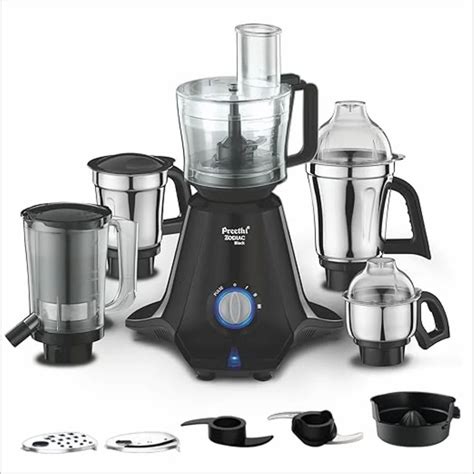 Preethi Zodiac Mg 218 750 Watt Mixer Grinder With 5 Jars For Wet And Dry