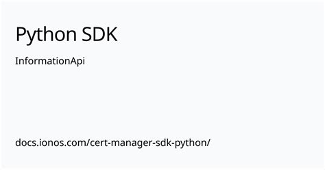 Informationapi Python Sdk