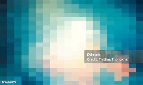 블루 그리드 모자이크 배경 창조적 인 디자인 템플릿 추상형 다채로운 그라데이션 사각형 확인 사각형의 배경 다른 픽셀 패턴 음영 0명에 대한 스톡 벡터 아트 및 기타 이미지