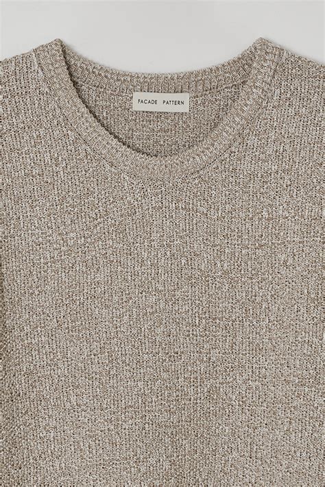 페이퍼 텍스처 니트dust 감도 깊은 취향 셀렉트샵 29cm