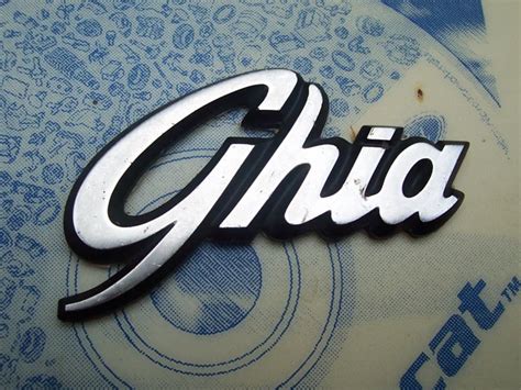 Genuine Ford Metal Ghia Script Badge Mk2 Escort Capri Cortina Granada