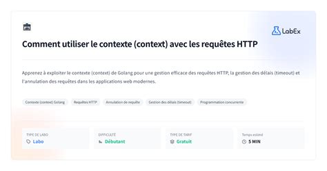 Comment Utiliser Le Contexte Context Avec Les Requêtes Labex