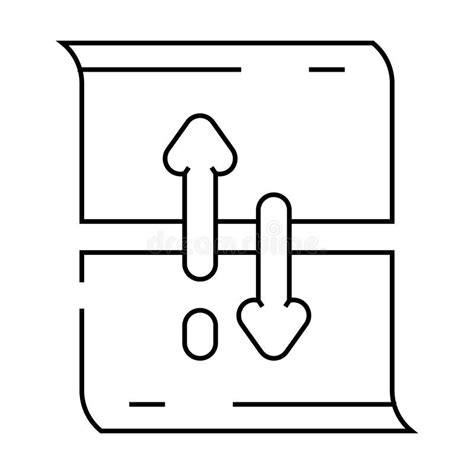 Scroll Hijacking Ux Ui Design Line Icon Vector Illustration Stock